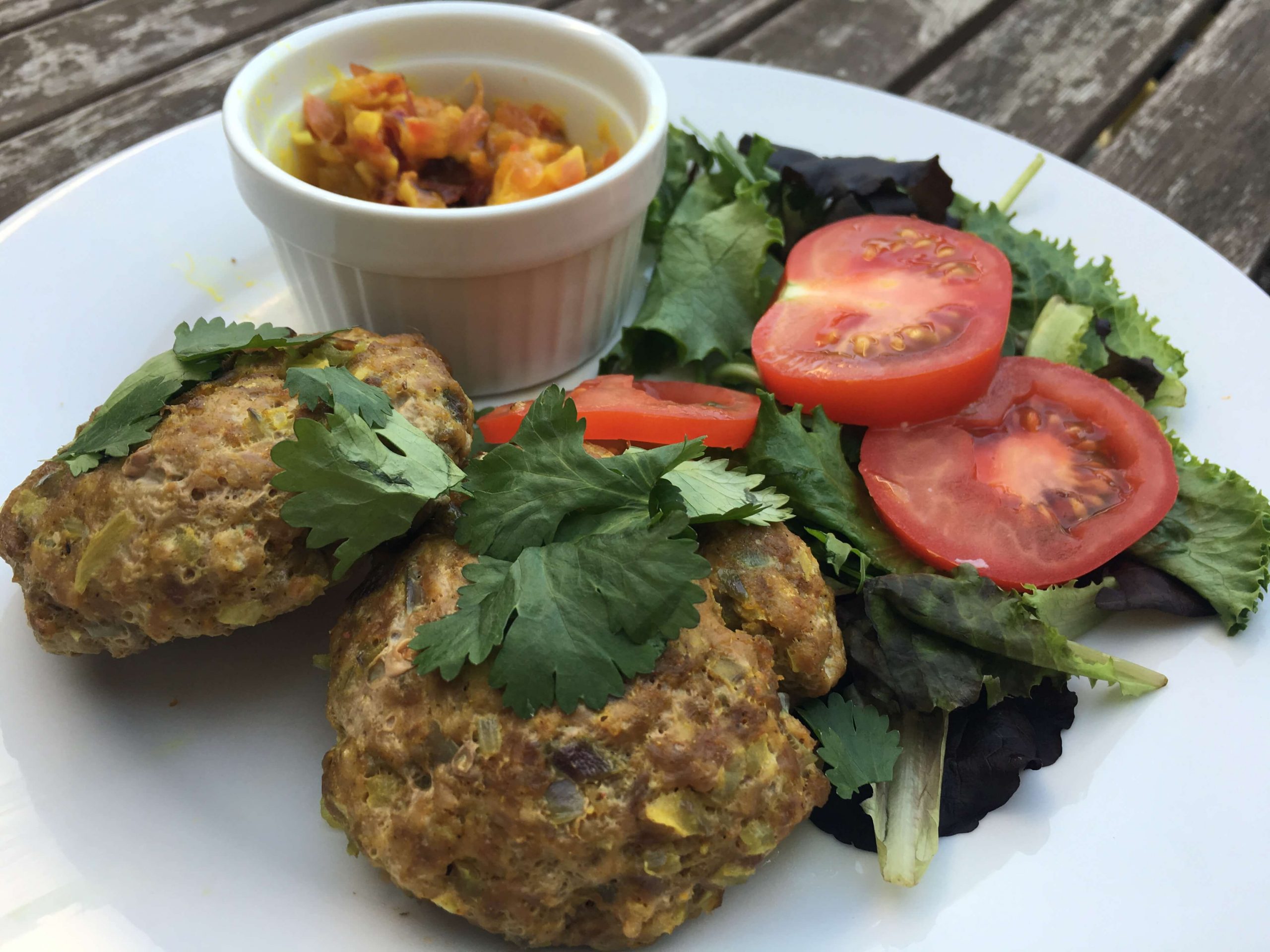 Curried Turkey Burgers - Fitter Food - Fitter Food