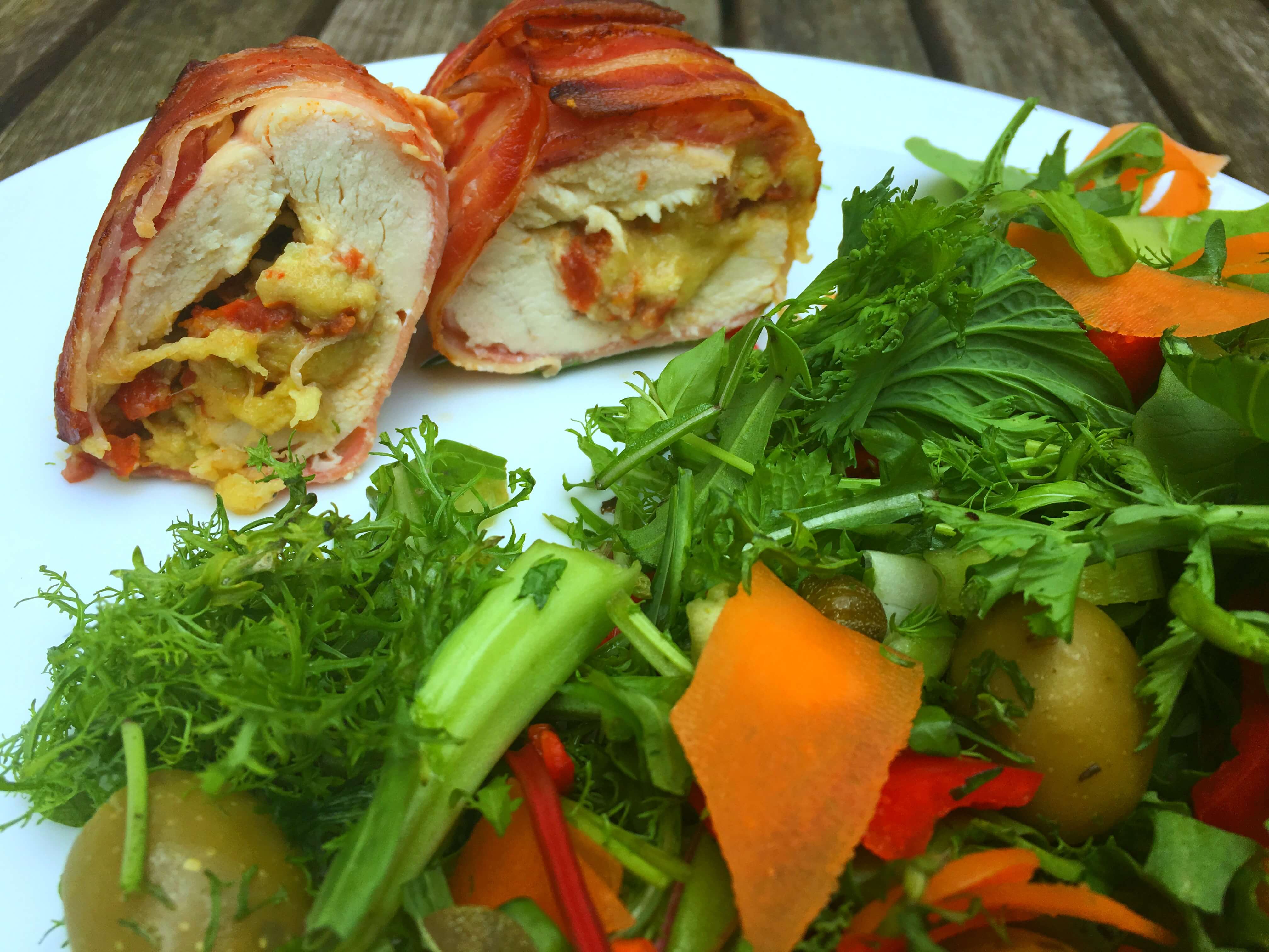 Bacon Wrapped Avocado Stuffed Chicken - Fitter Food - Fitter Food