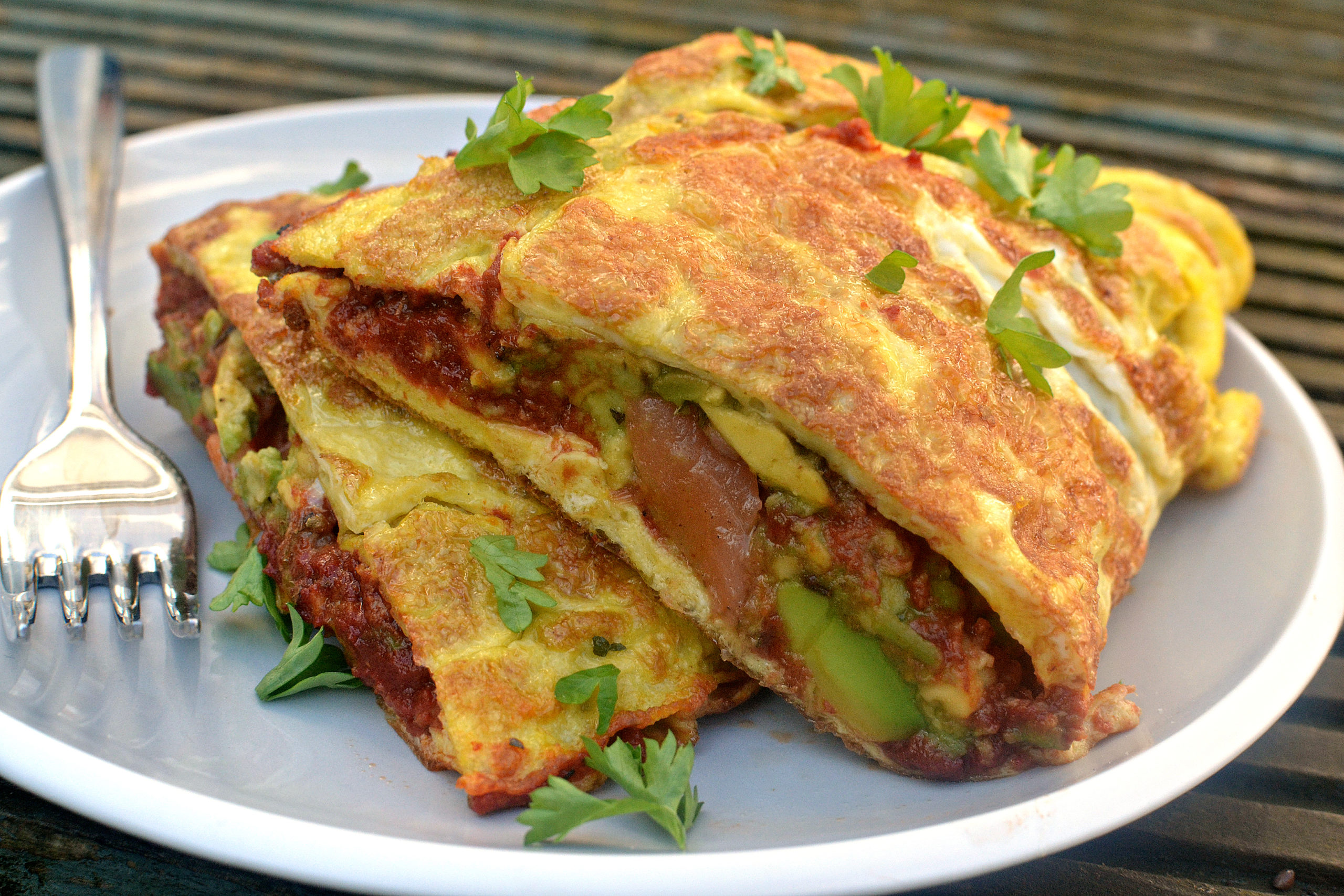 Avocado and Salmon Calzone - Fitter Food - Fitter Food