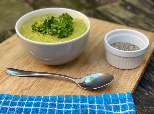 Creamy Brussel Sprout Soup - Fitter Food - Fitter Food